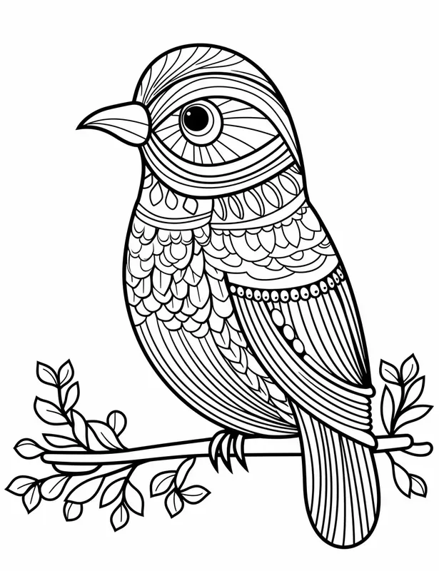 Zentangle Animals Coloring Pages Midjourney Prompt | PromptBase