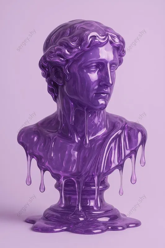 Liquid Glass Melting Sculptures ChatGPT Image Prompt | PromptBase