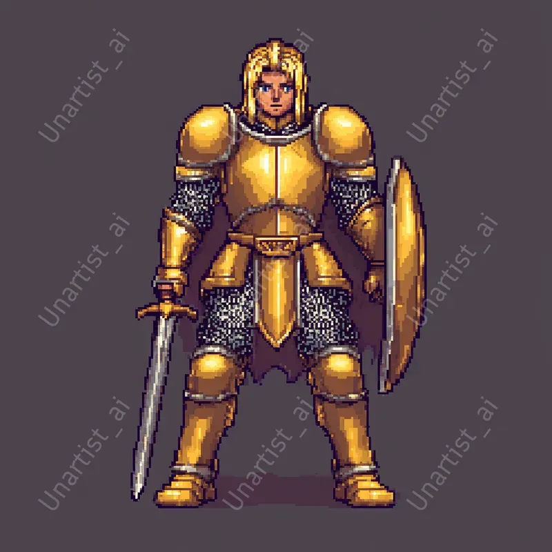 Retro Pixel Rpg Fantasy Sprites Midjourney Prompt | PromptBase