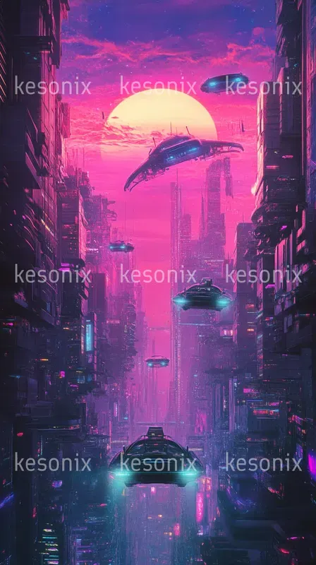 Cyberpunk Vaporwave Wallpapers Midjourney Prompt | PromptBase