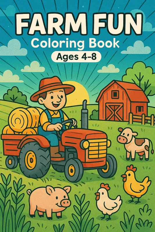 Amazon Kdp Coloring Book Cover For Kids ChatGPT Image Prompt | PromptBase