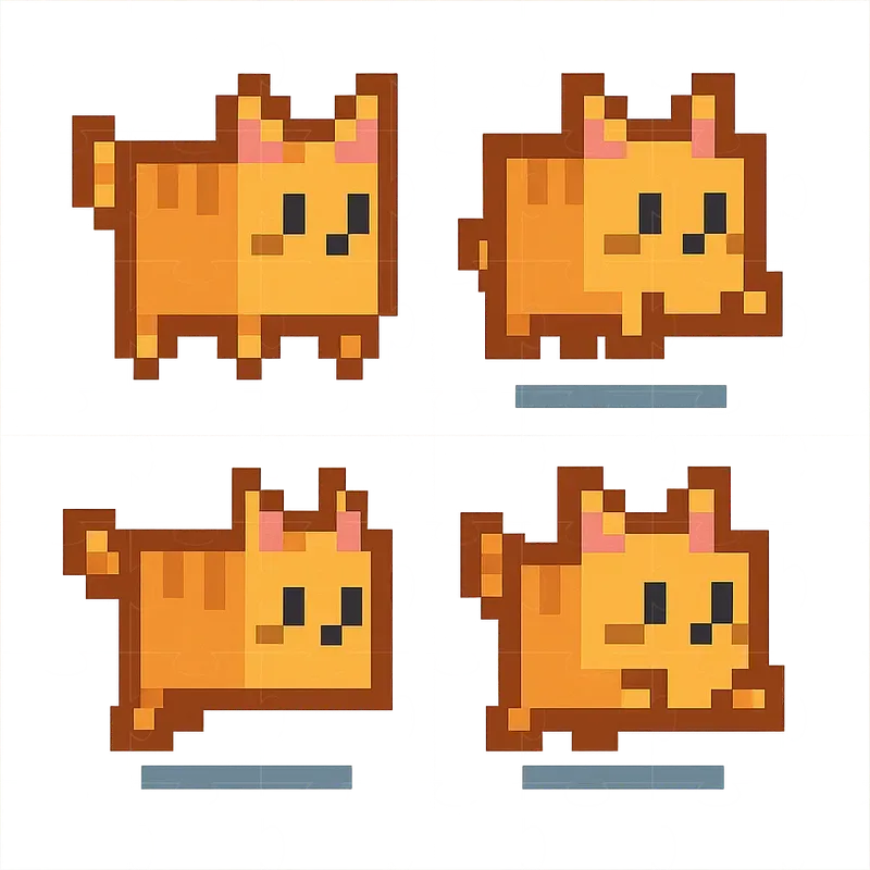 Pixel Shapes RPG Sprite Sheets ChatGPT Image Prompt | PromptBase
