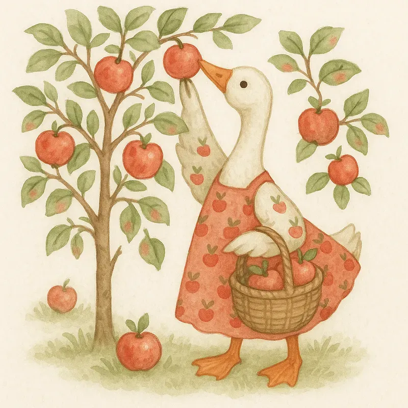 Cute Goose Cottagecore Cliparts ChatGPT Image Prompt | PromptBase