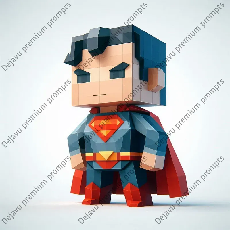 Cubist Low Poly Chibi Characters DALL·E Prompt | PromptBase