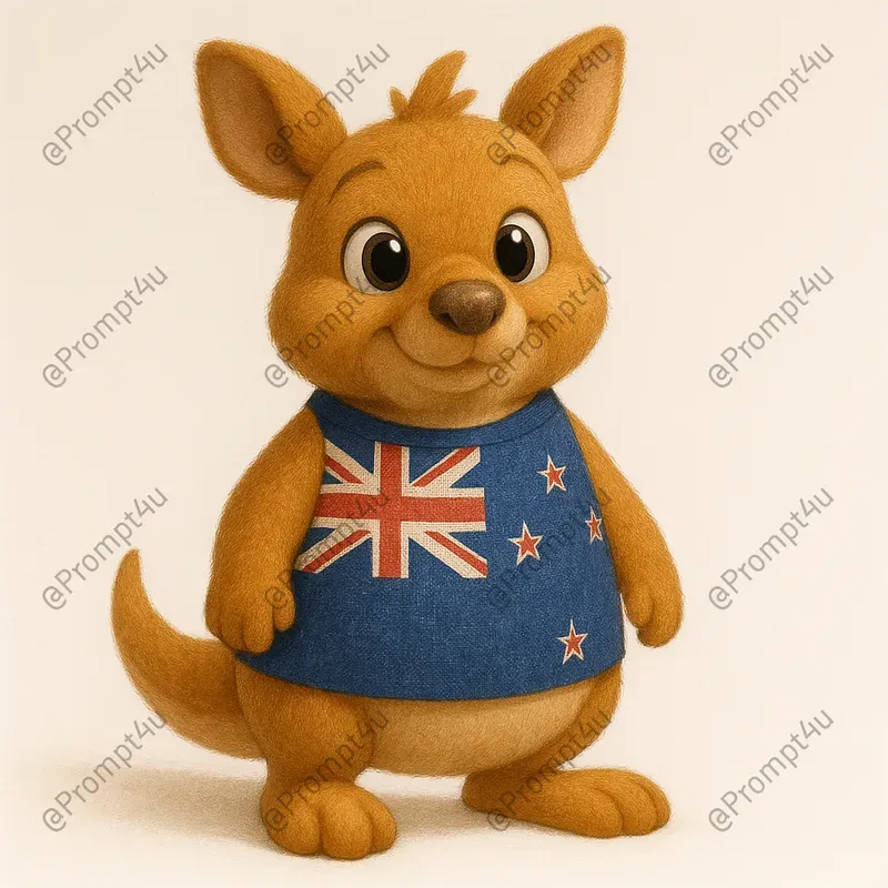 Cute Flag Animal Mascots ChatGPT Image Prompt | PromptBase