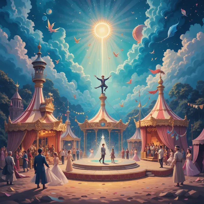 Whimsical Circus Watercolor Clipart Sets Midjourney Prompt | PromptBase