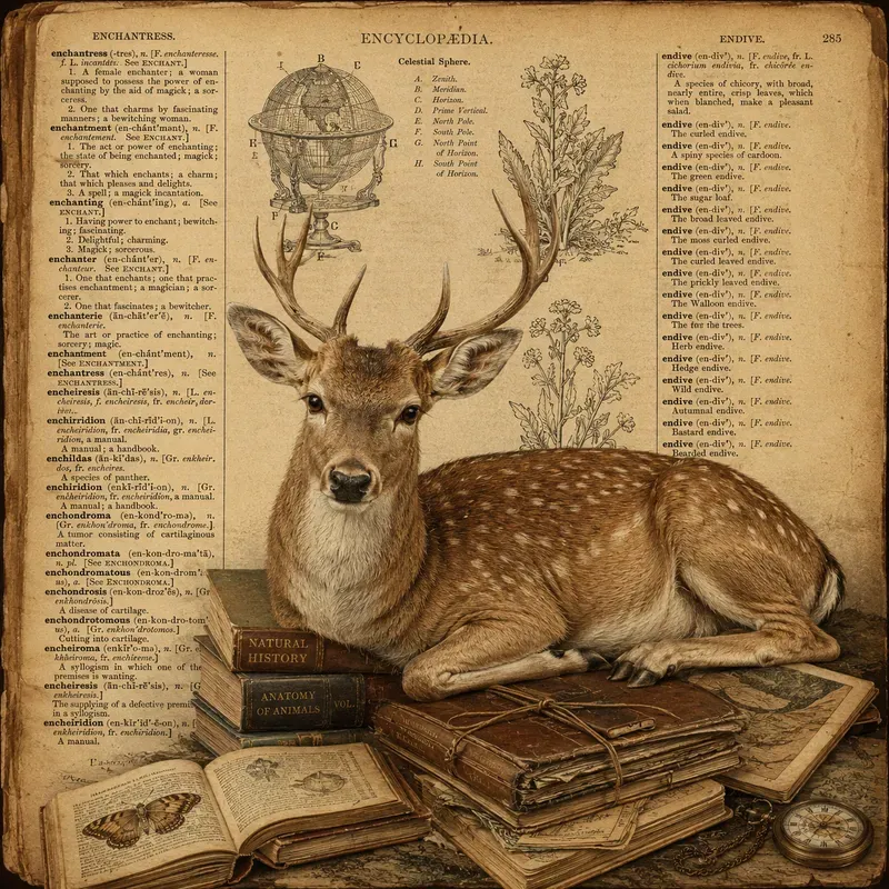 Vintage Dictionary Animal Art Collections ChatGPT Image Prompt | PromptBase