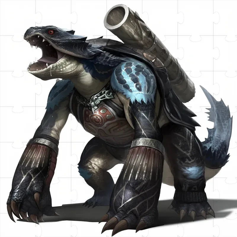 Pokemon Fusion Monster Hunter Concepts Midjourney Prompt | PromptBase