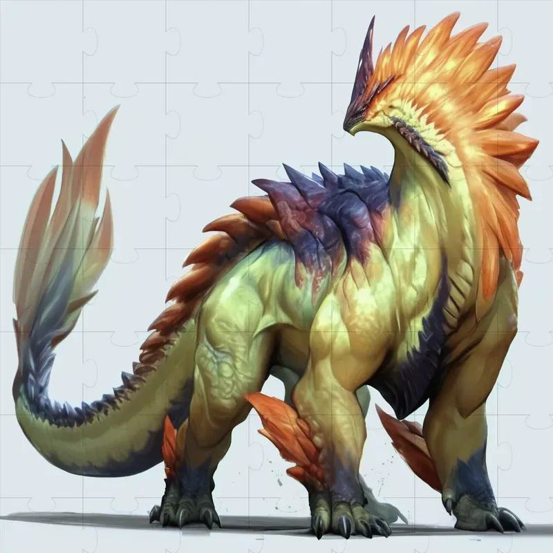 Pokemon Fusion Monster Hunter Concepts Midjourney Prompt | PromptBase
