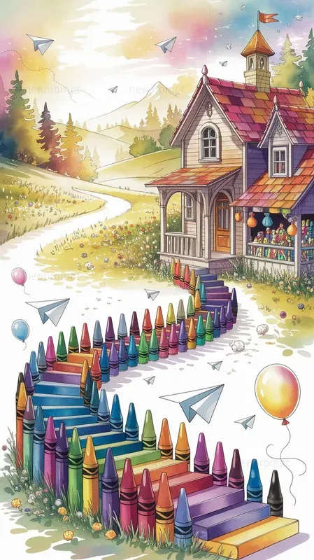 Magical Bridges Houses Ideogram Prompt | PromptBase