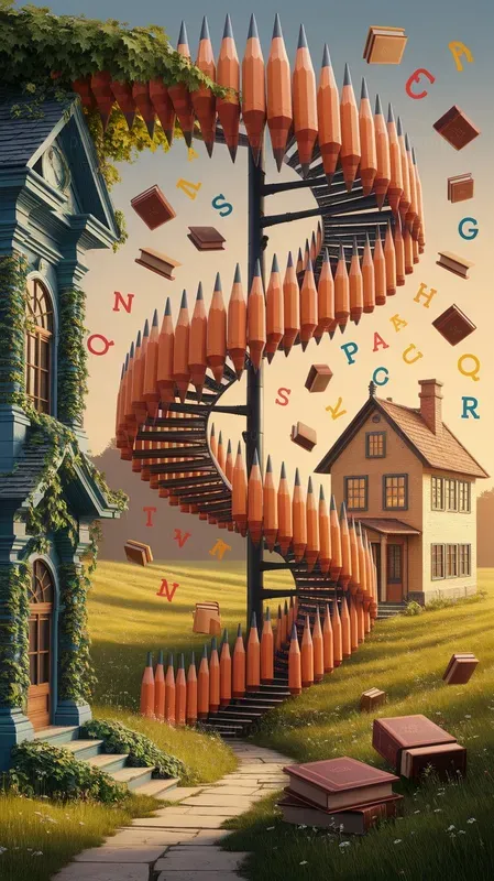 Magical Bridges Houses Ideogram Prompt | PromptBase