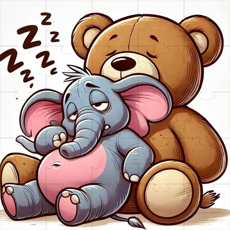 Sleepy Cartoon Cartoon Animals DALL·E Prompt | PromptBase