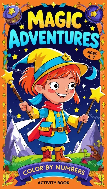 Book Cover Colouring Childrens Activities Leonardo Ai Prompt | PromptBase