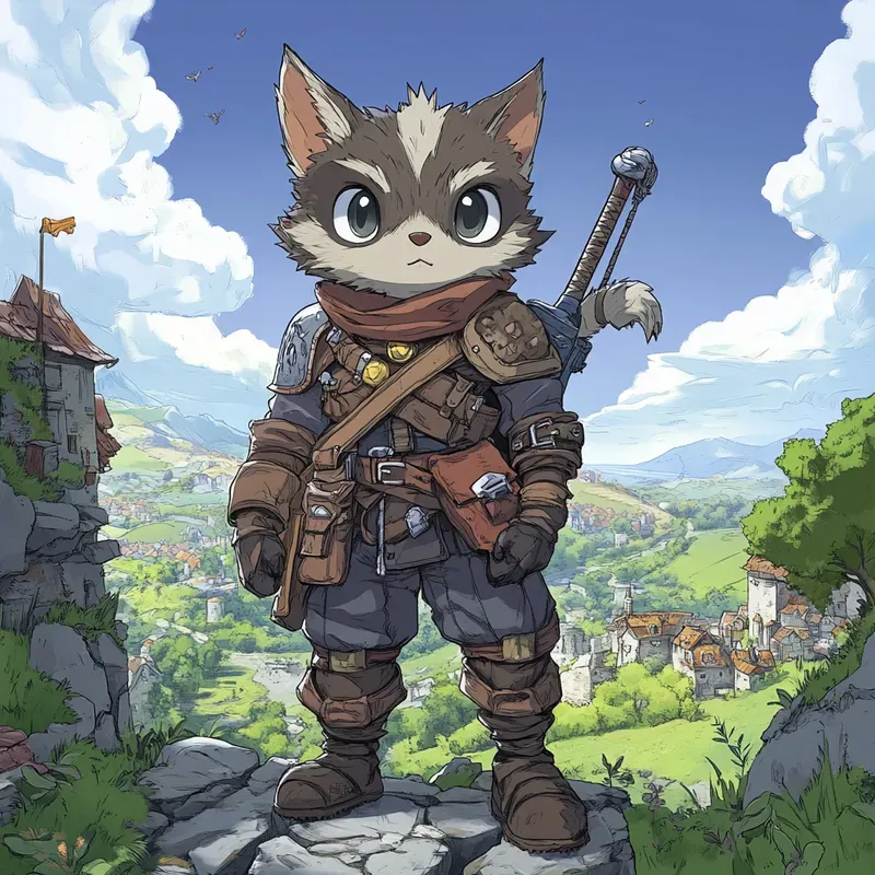 Fantasy Style Dnd Mmo Cartoon Game Art Midjourney Prompt | PromptBase