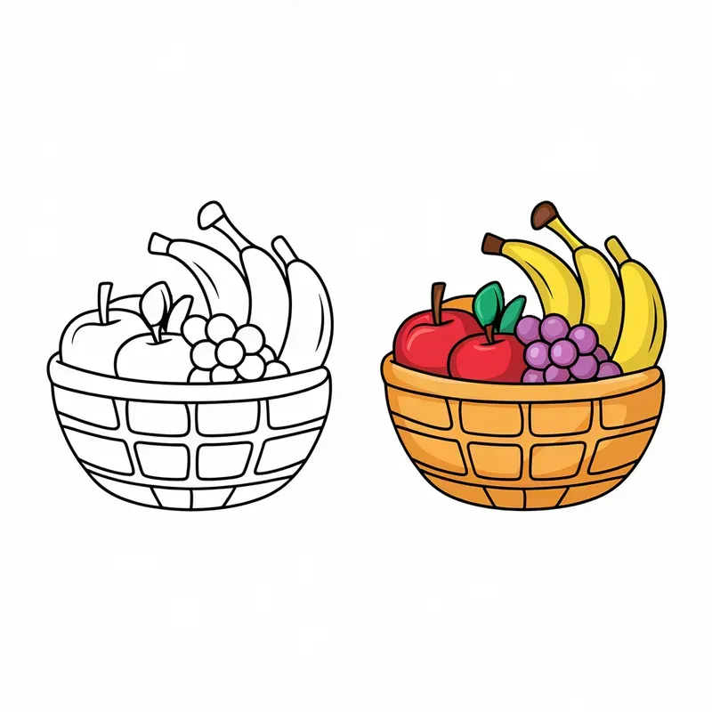 Twosided Coloring Pages Ideogram Prompt | PromptBase