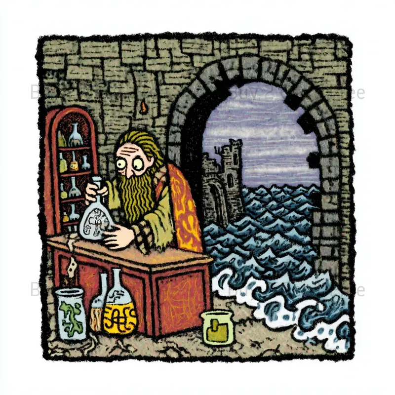 Medieval Dark Humor Cliparts Midjourney Prompt | PromptBase