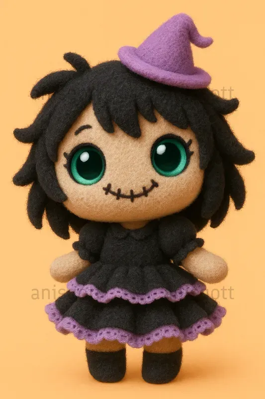 Spooky Cute Felt Character Cliparts ChatGPT Image Prompt | PromptBase