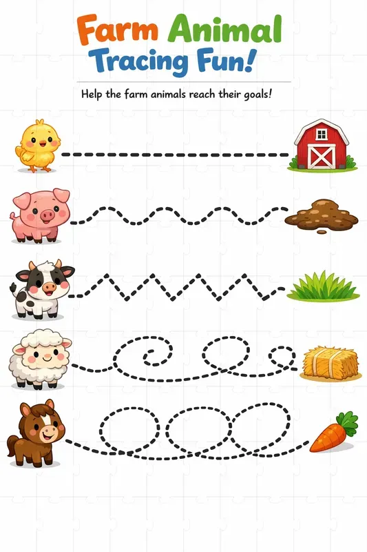 Preschool Tracing Worksheets ChatGPT Image Prompt | PromptBase