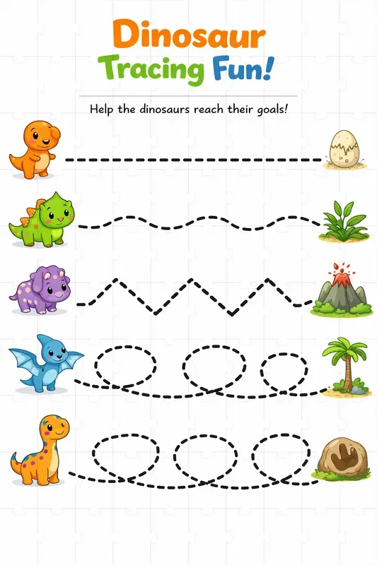 Preschool Tracing Worksheets ChatGPT Image Prompt | PromptBase