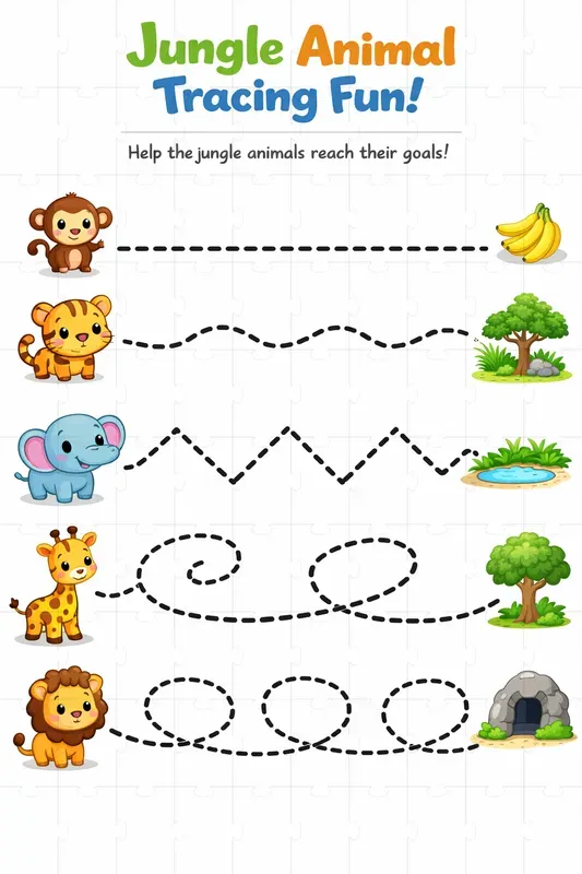 Preschool Tracing Worksheets ChatGPT Image Prompt | PromptBase