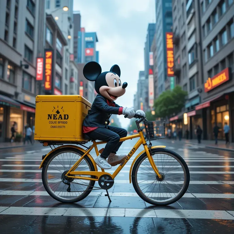 Cartoon Movie Characters On Delivery ChatGPT Image Prompt | PromptBase