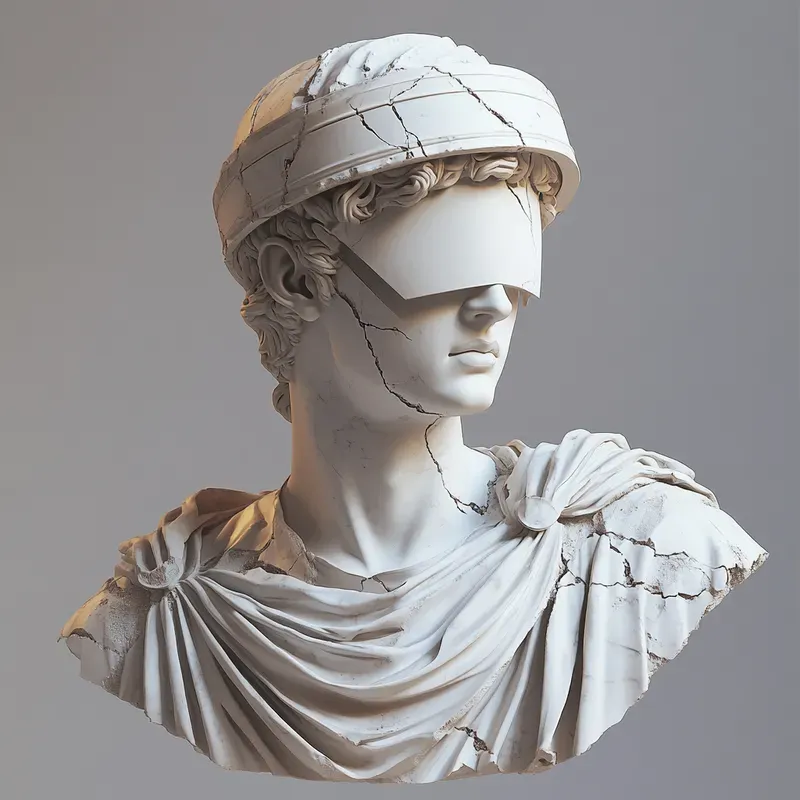 Marble Meme Greek Statues Midjourney Prompt | PromptBase