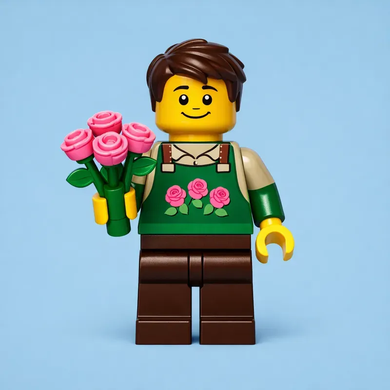 Lego Rose Outfit Minifigure Set Packs ChatGPT Image Prompt | PromptBase