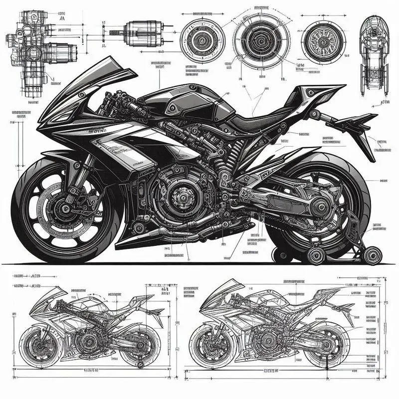 Technical Blueprint Design Prototypes DALL·E Prompt | PromptBase