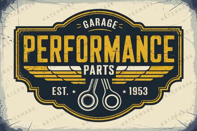 1950s Retro Garage Sign Packs Ideogram Prompt | PromptBase