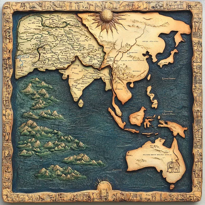 Ancient Lost World Maps Midjourney Prompt | PromptBase