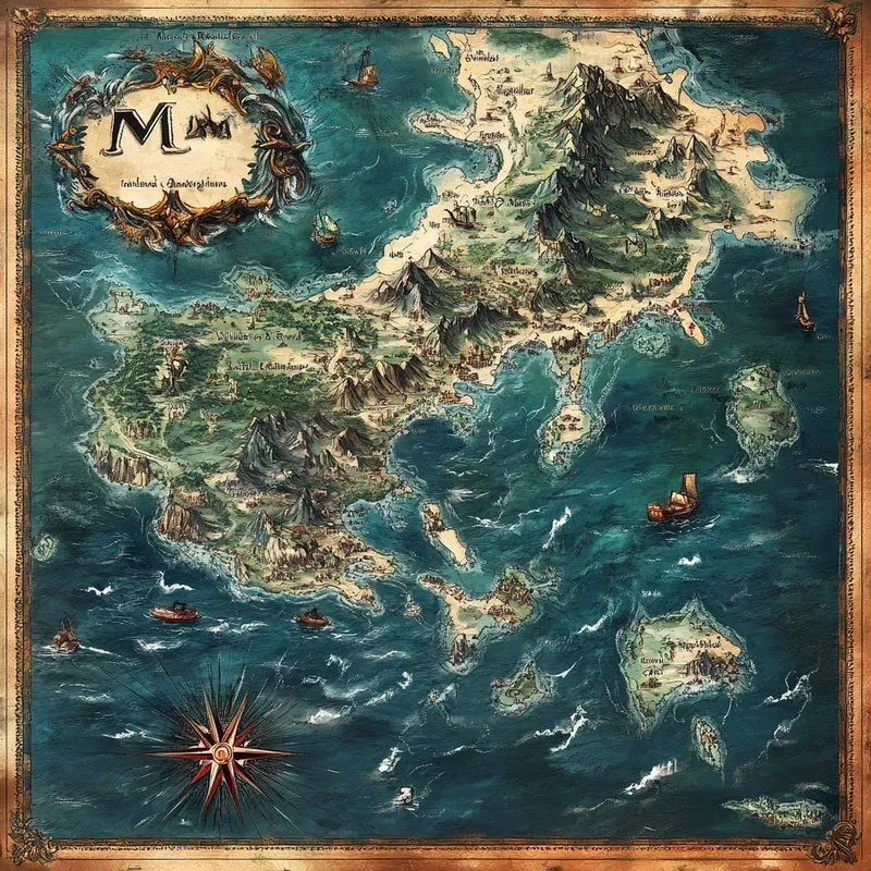 Ancient Lost World Maps Midjourney Prompt | PromptBase