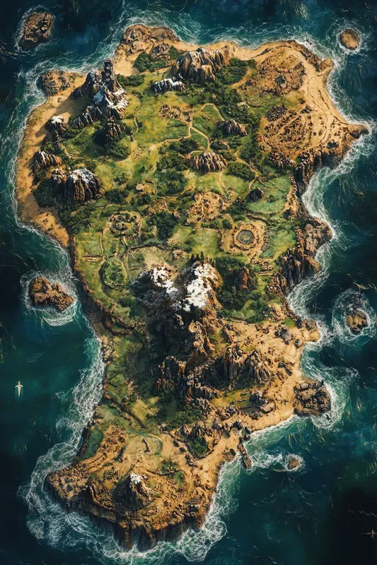 Epic DnD And Table Top Game Maps Midjourney Prompt | PromptBase