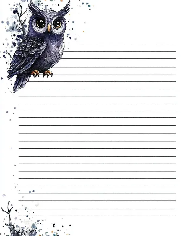 Witchy Aesthetic Lined Writing Paper Midjourney Prompt | PromptBase