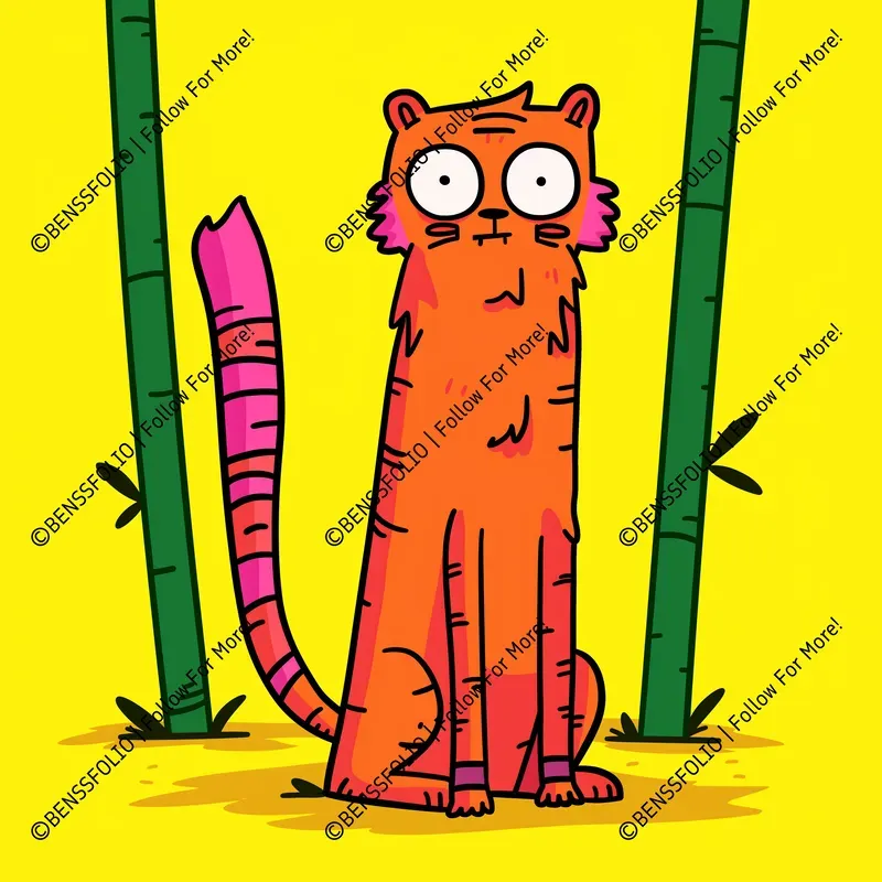 Quirky Cartoon Characters Illustrations Midjourney Prompt | PromptBase