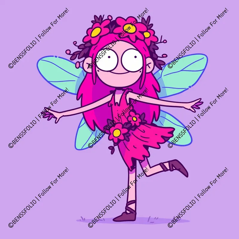 Quirky Cartoon Characters Illustrations Midjourney Prompt | PromptBase