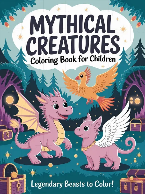 Kdp Amazing Coloring Book Cover For Kids Ideogram Prompt | PromptBase