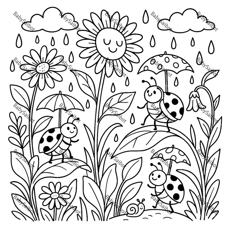 Whimsical Line Art Scenes For Kids ChatGPT Image Prompt | PromptBase