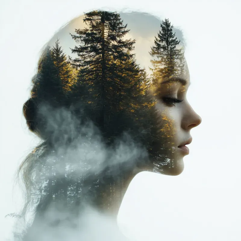 Double Exposure Images Midjourney Prompt | PromptBase