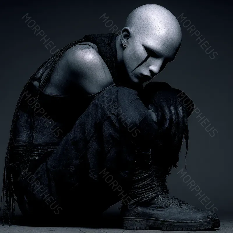 Androgynous Alien Glam Album Covers Midjourney Prompt | PromptBase