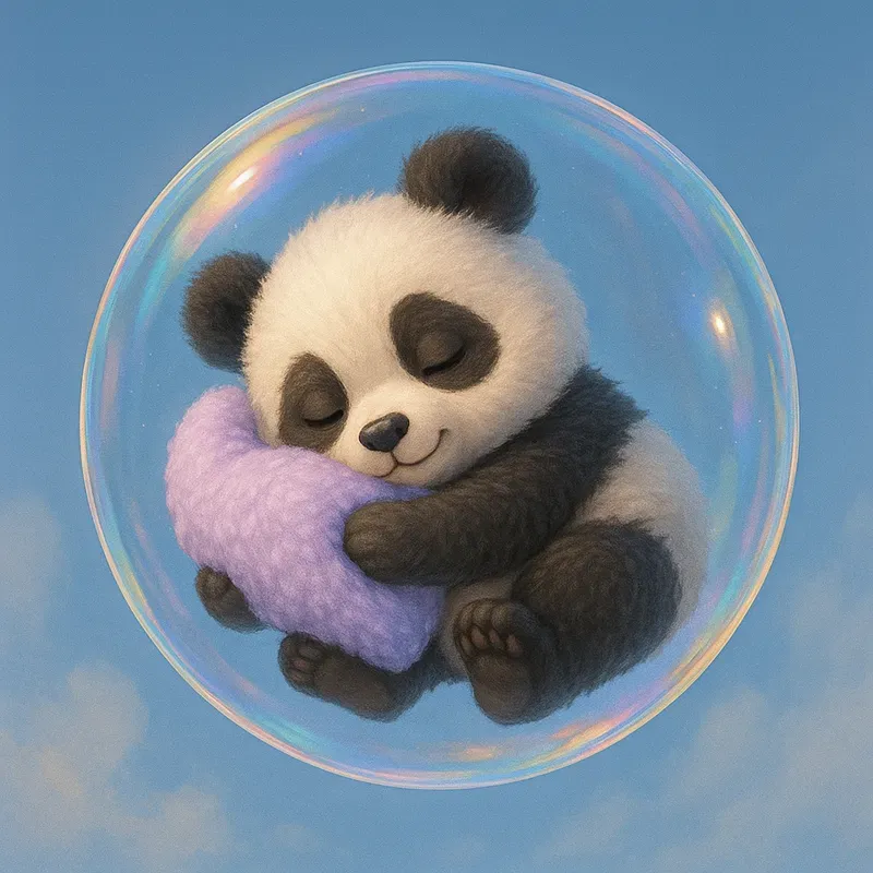 Animals Sleeping In Bubbles ChatGPT Image Prompt | PromptBase