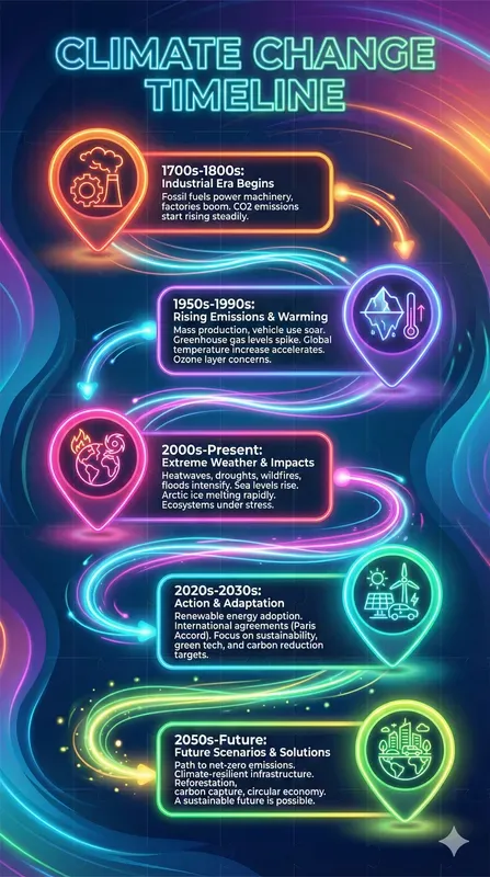 Ultra Vibrant Timeline Infographics Gemini Image Prompt | PromptBase