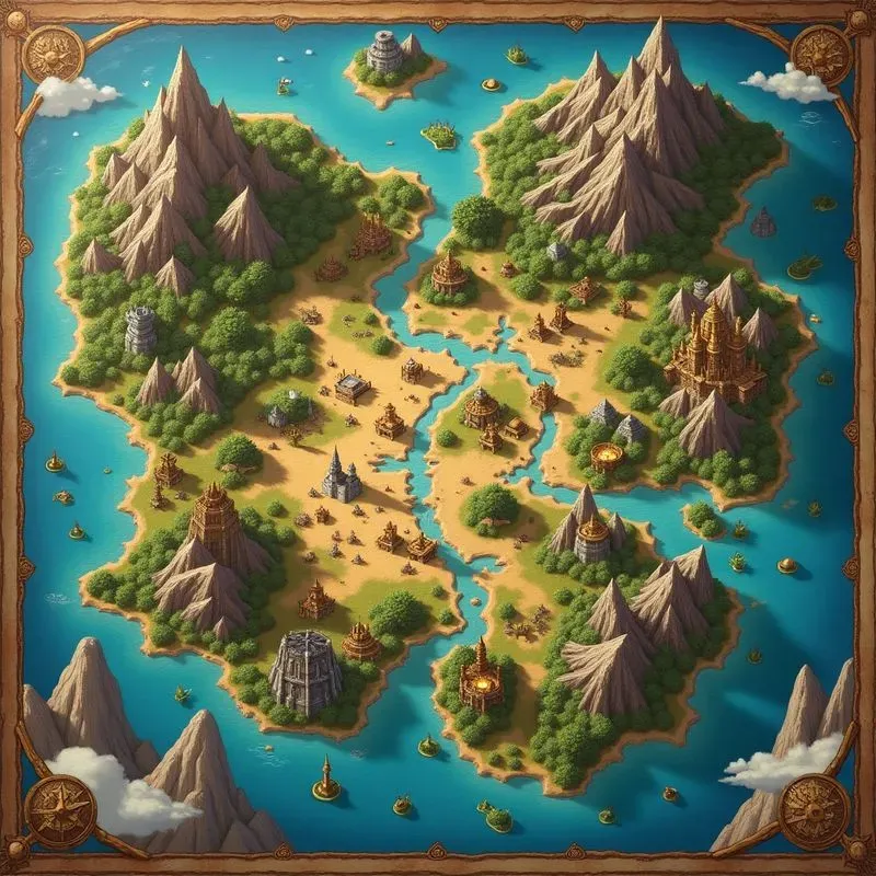 Fantasy Map World Builders Leonardoai Leonardo Ai Prompt | PromptBase