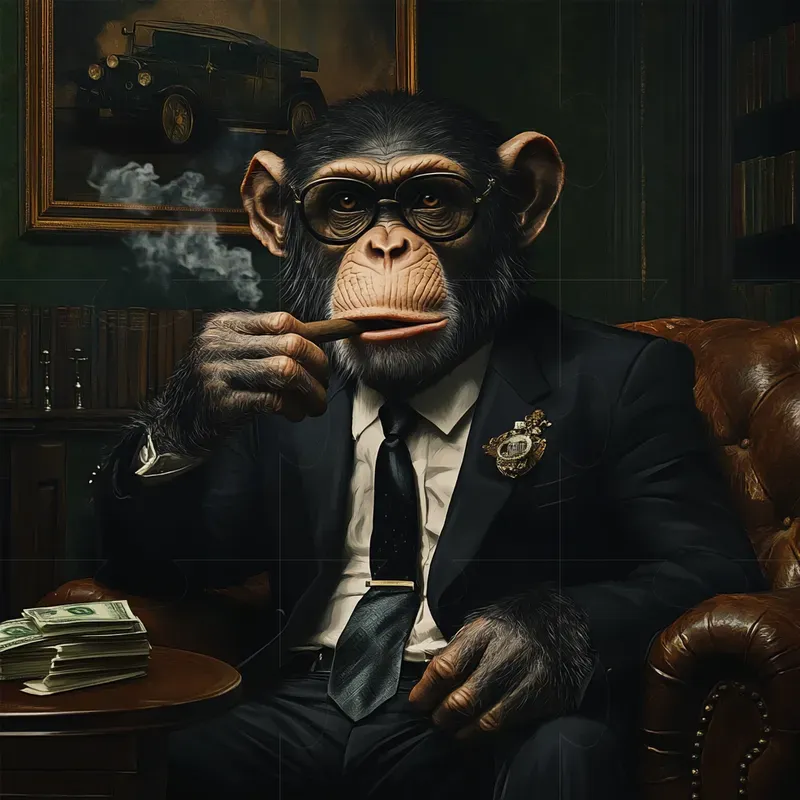 Old Money Mafia Animals Midjourney Prompt | PromptBase