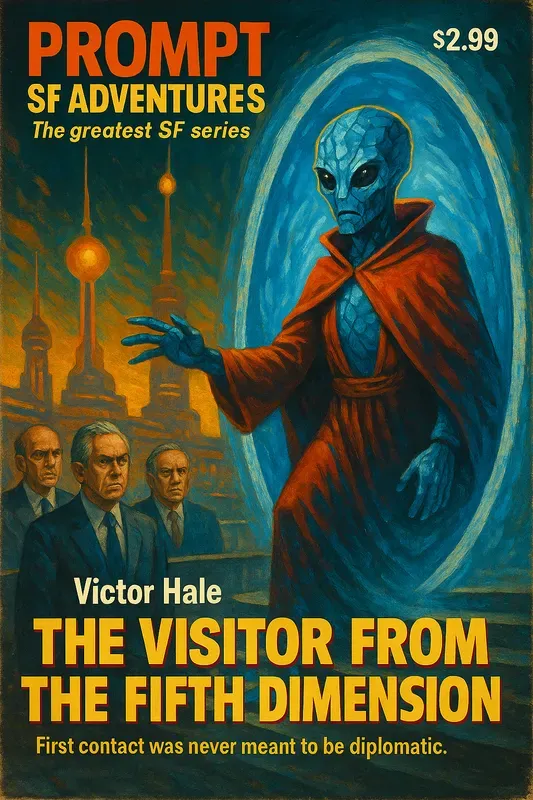 Retro Science Fiction Magazine Covers ChatGPT Image Prompt | PromptBase