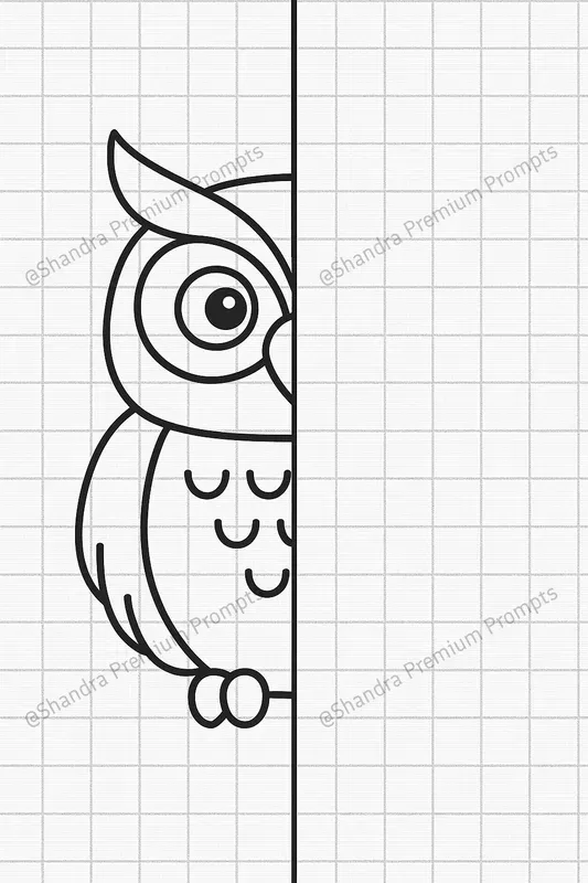 Symmetrical Animal Drawing Kids Activities ChatGPT Image Prompt ...