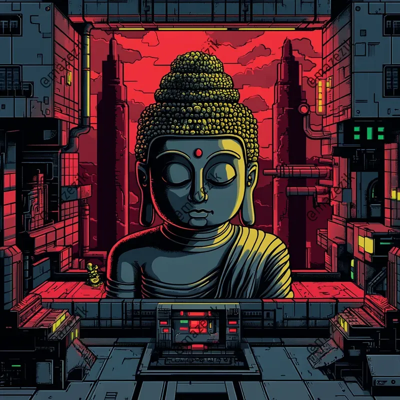 8bit Cyberpunk Pixel Art Midjourney Prompt | PromptBase