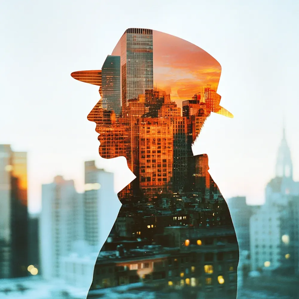Double Exposure Stock Photographs Midjourney Prompt | PromptBase
