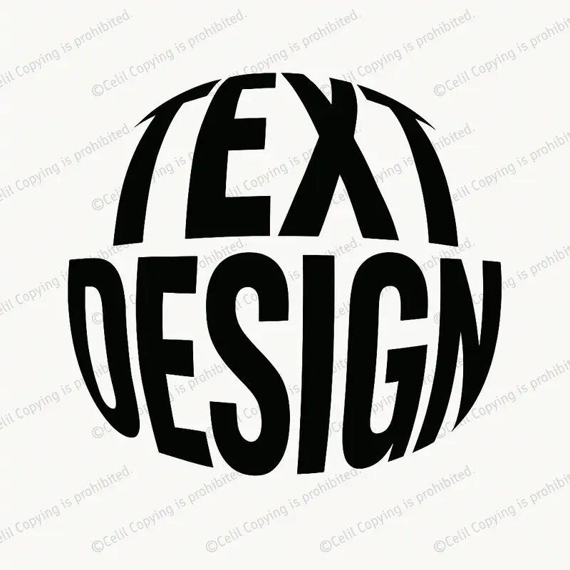 Optical Warp Typography Logos ChatGPT Image Prompt | PromptBase
