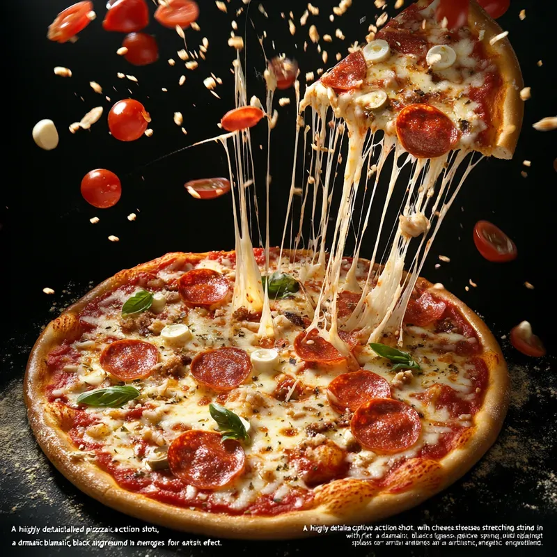 Explosive Food Photography With Dynamics Midjourney Prompt | PromptBase