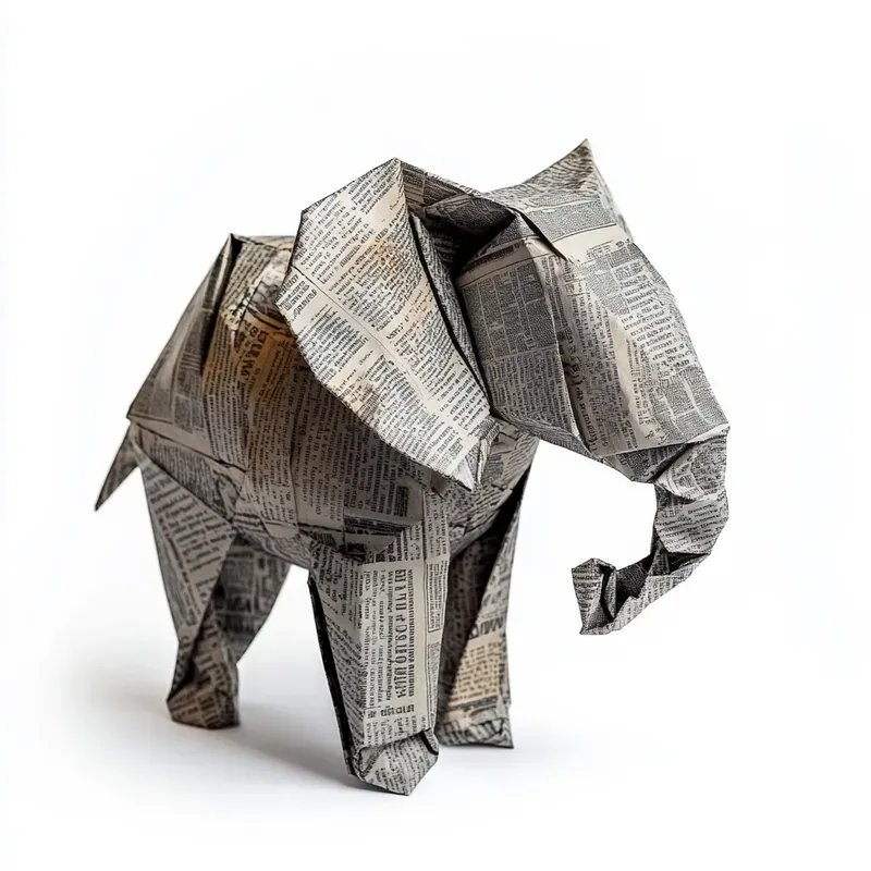Newspaper Origami Animals Midjourney Prompt | PromptBase